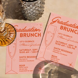 Graduation Brunch Invitation Graduation Invitation Brunch Grad Party ...