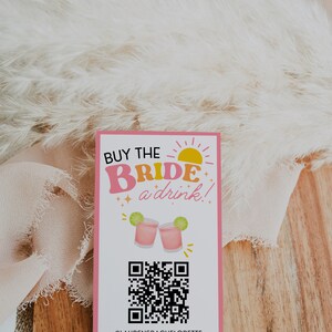 Retro & Sunny Buy the Bride a Drink Card Template for Scottsdale Before ...