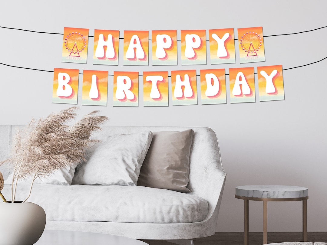 Music Festival Birthday Party Printable Banner Decorations or Decor for ...