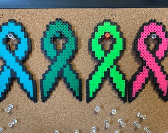 Cancer Ribbons Perler Beads - Etsy