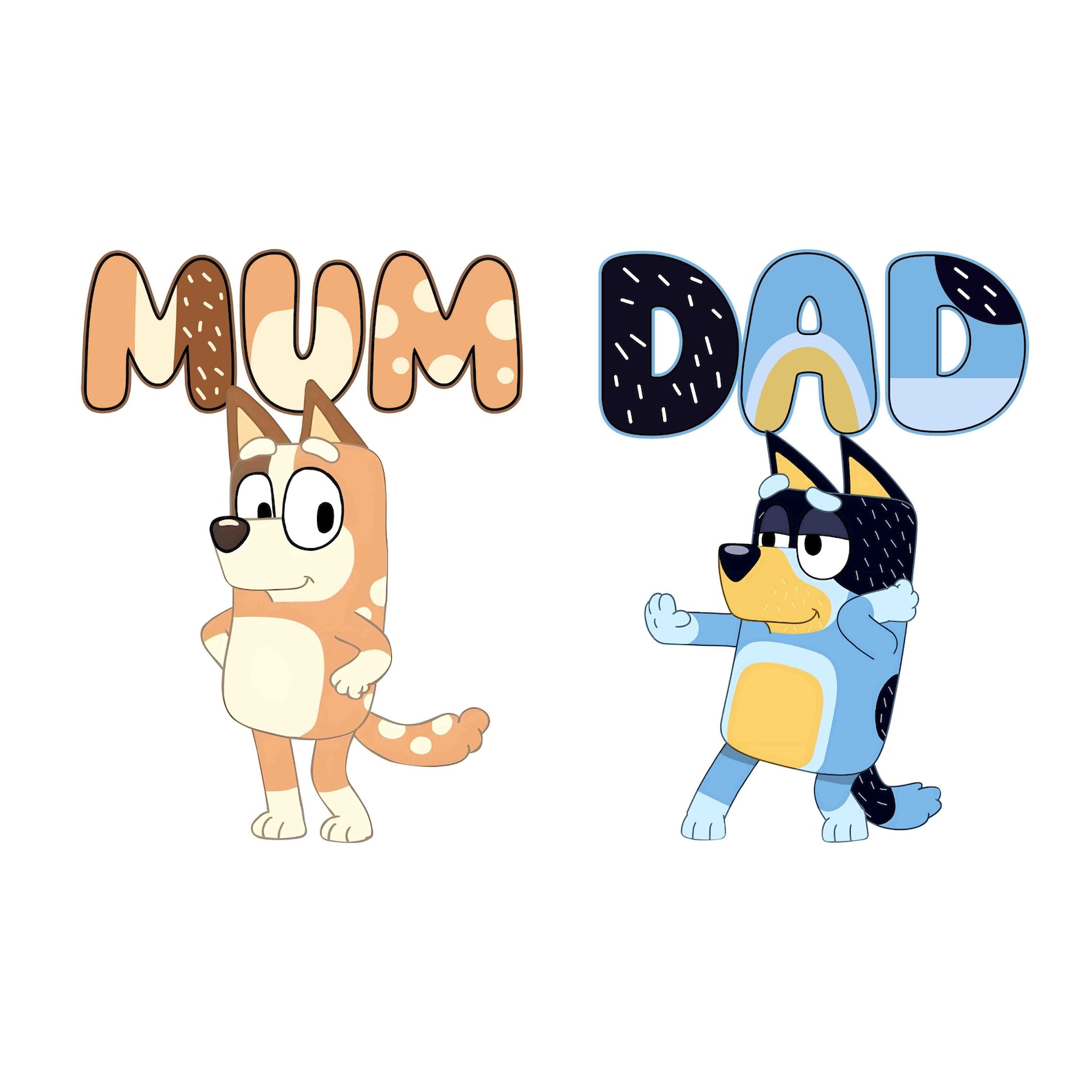Buy Bluey Dad Png Bluey Mum PNG Dad Mum Bluey Bluey Png Bluey Online in ...