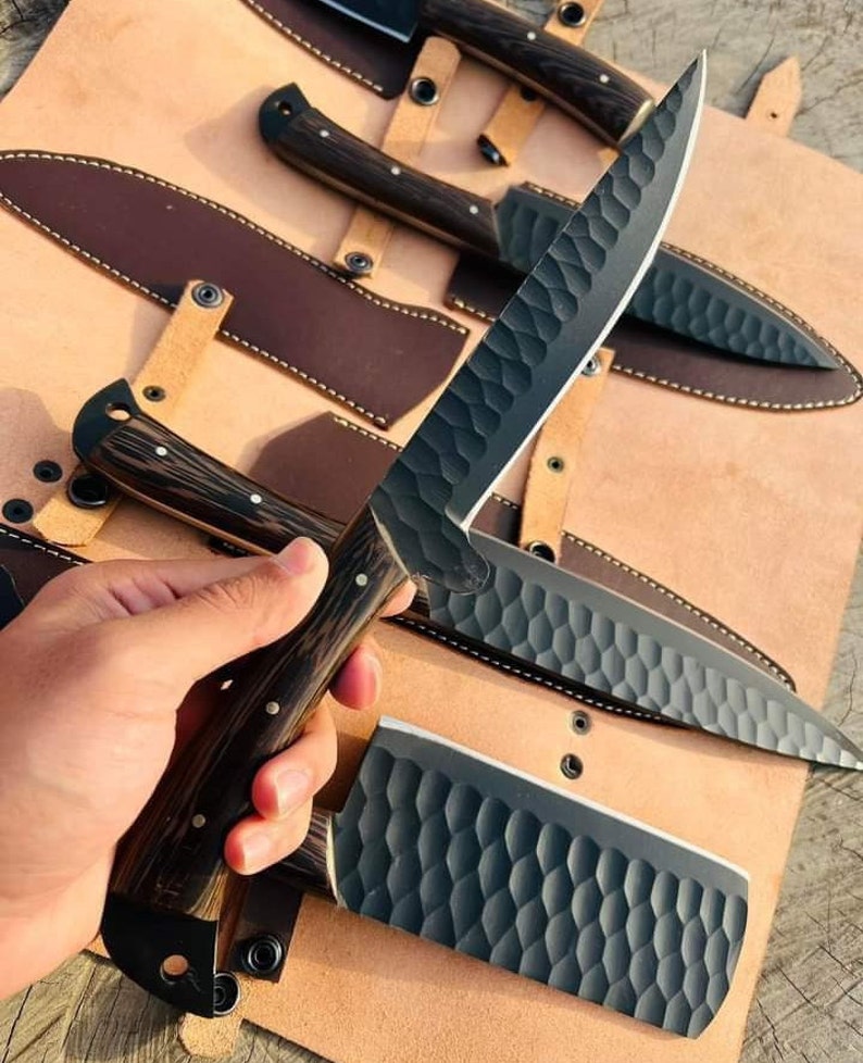 Handmade Custom Chef Knife Set Best Christmas Present - Etsy