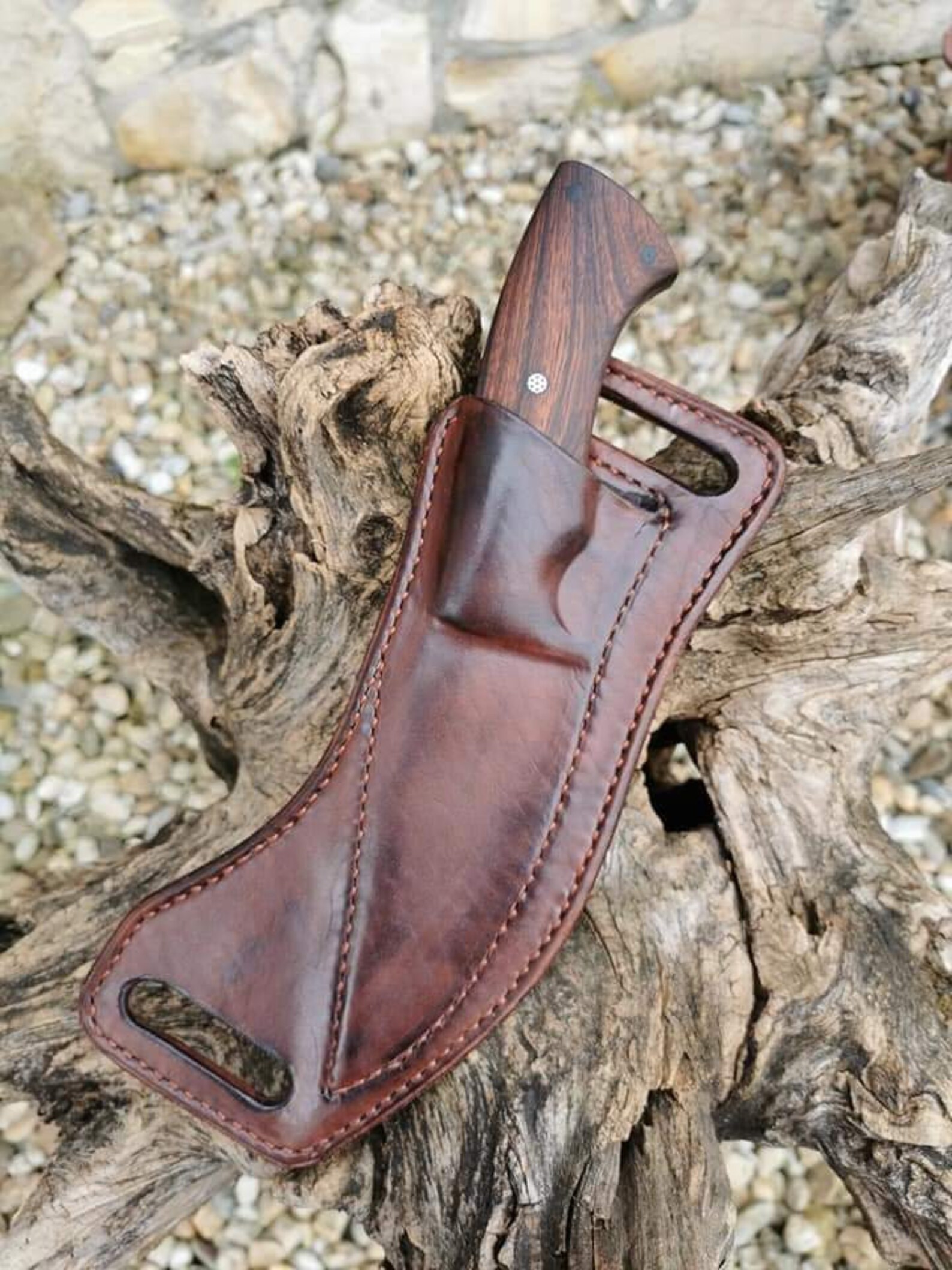 Black Smith Knife, D2 Steel Hunting Skinning Knife, Bushcraft ...