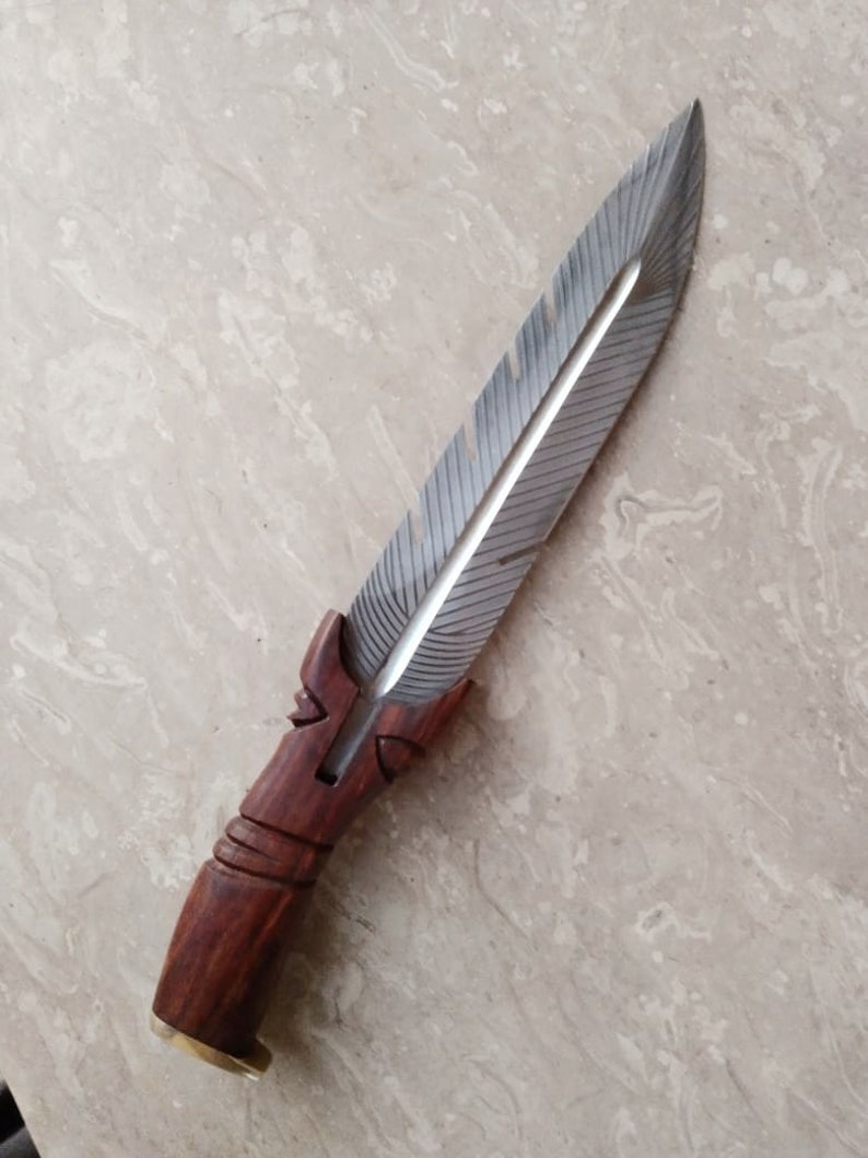 Custom Handmade Knife, Leaf Shape Knife, Best Gift to Give, Unique ...