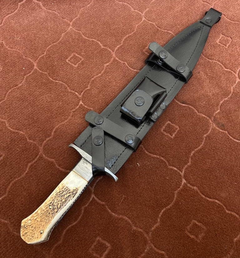 Handmade Dagger Knife Stag Handled Dagger Damscus Steel - Etsy