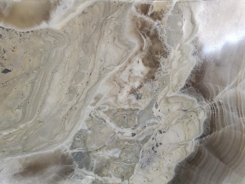 Lavabo de mármol ónix gris marrón – Lavabo de encimera de piedra ...