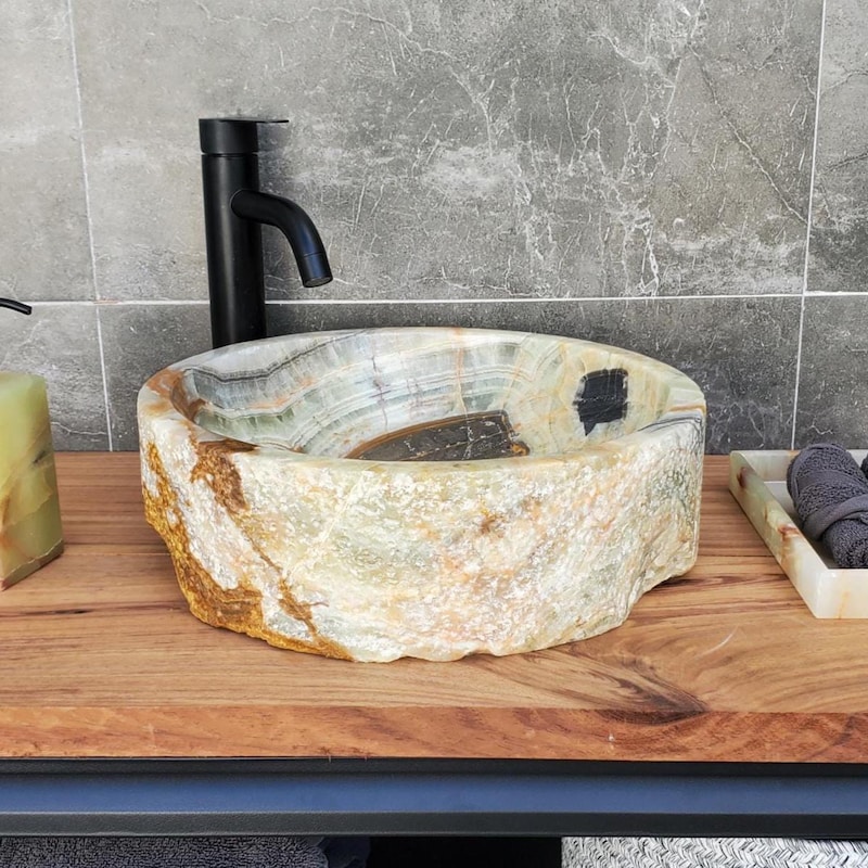 Agate Stone Round Sink - Etsy