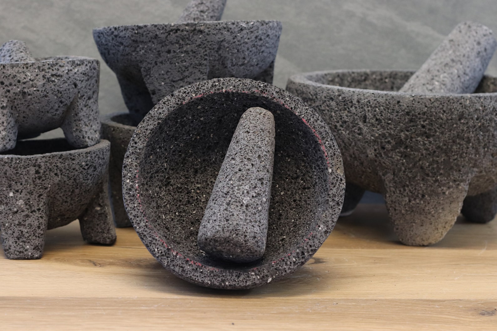 Authentic Molcajete 100% Lava Volcanic Stone Mortar and - Etsy