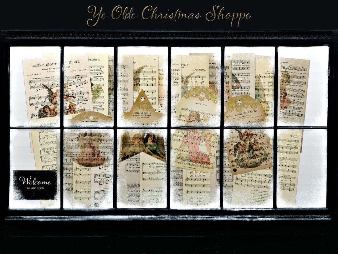 Victorian Christmas Music Images 20 Sheets Instant Digital Download ...