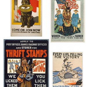 100 World War 1 WW1 USA Propoganda Leaflets & Posters Images • Instant ...