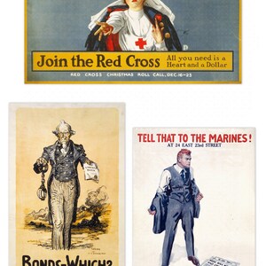 100 World War 1 WW1 USA Propoganda Leaflets & Posters Images • Instant ...