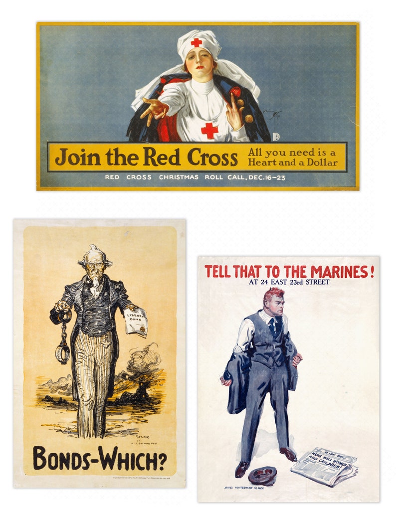 100 World War 1 WW1 USA Propoganda Leaflets & Posters Images - Etsy