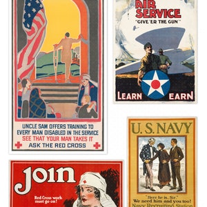 100 World War 1 WW1 USA Propoganda Leaflets & Posters Images • Instant ...