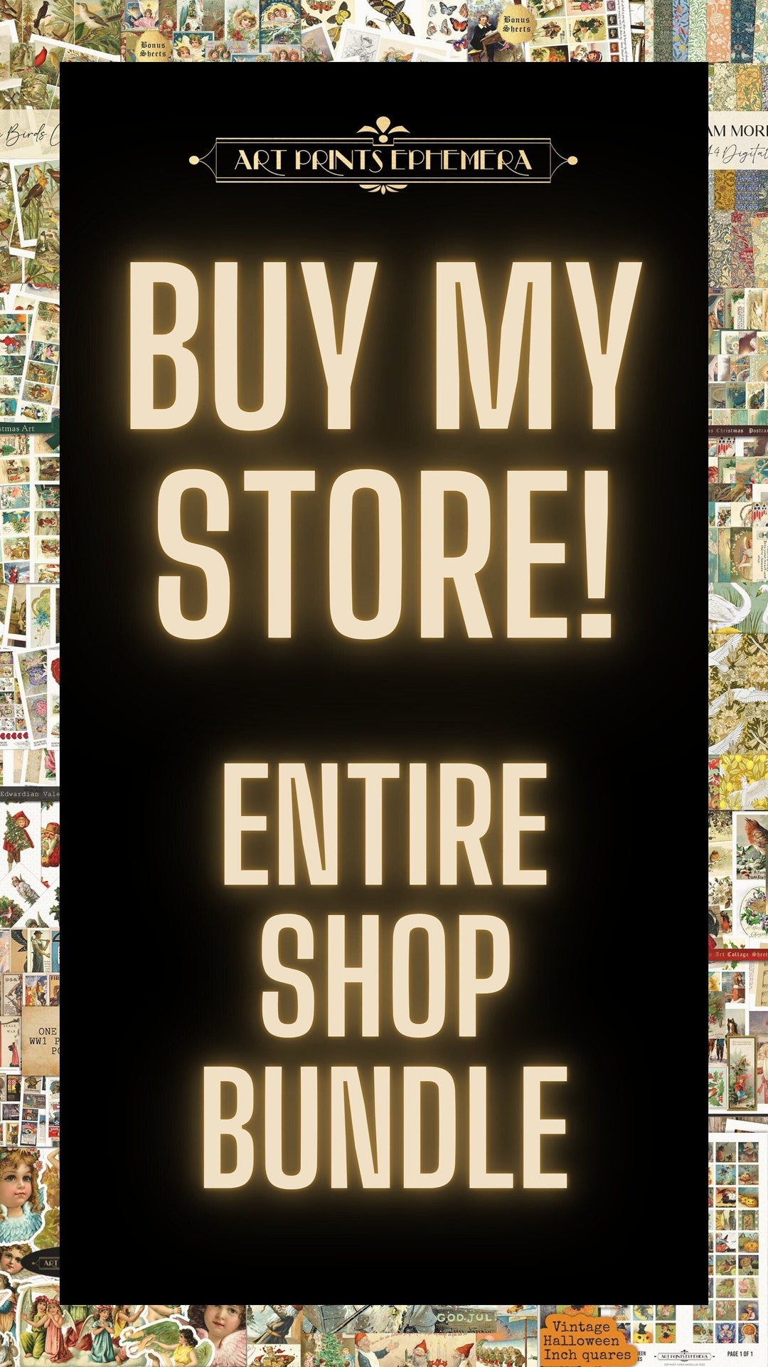 Buy My Store Premium Membership • Entire Shop Bundle • Ephemera Images ...