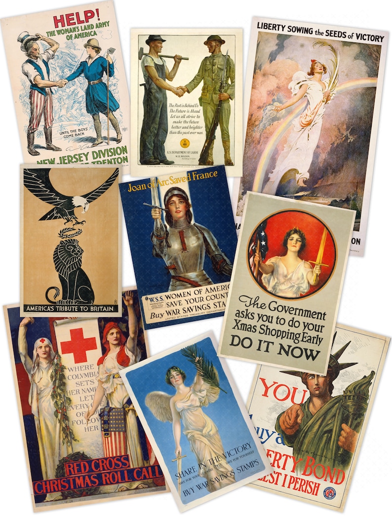 100 World War 1 WW1 USA Propoganda Leaflets & Posters Images - Etsy