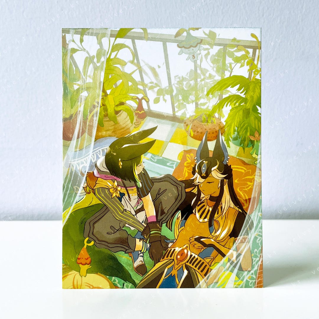 GENSHIN IMPACT Cyno's Nap - Anime & Manga Art Illustration Postcard ...