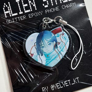 ALIEN STAGE Glitter Heart Phone Charm - Mizi, Sua, Ivan, Till, Hyuna ...