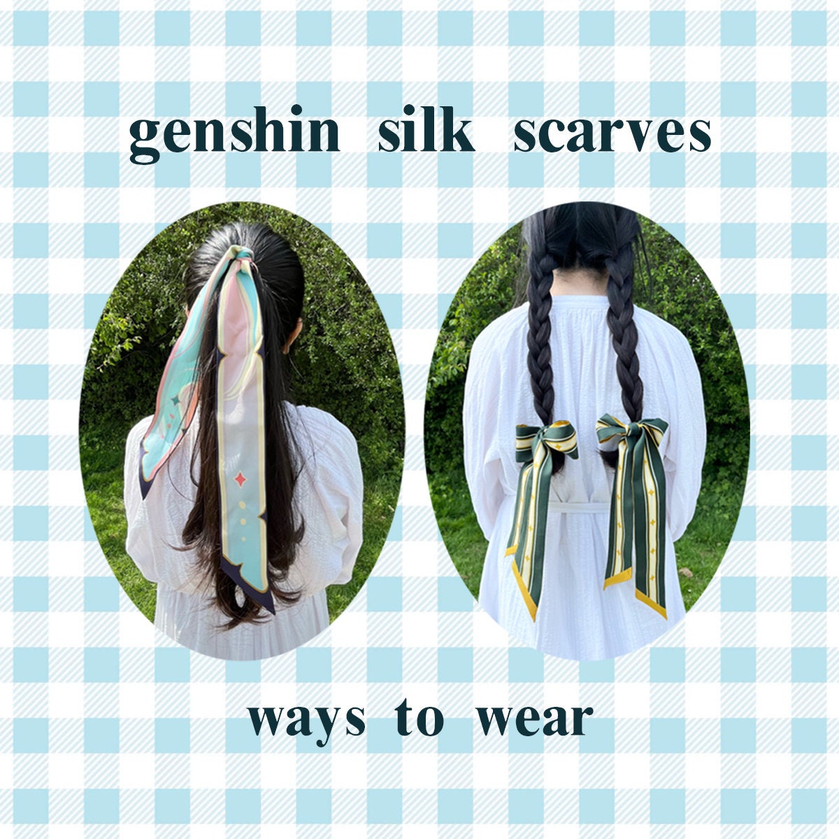 GENSHIN IMPACT 100% Silk Ribbon Scarf XIAO - Etsy