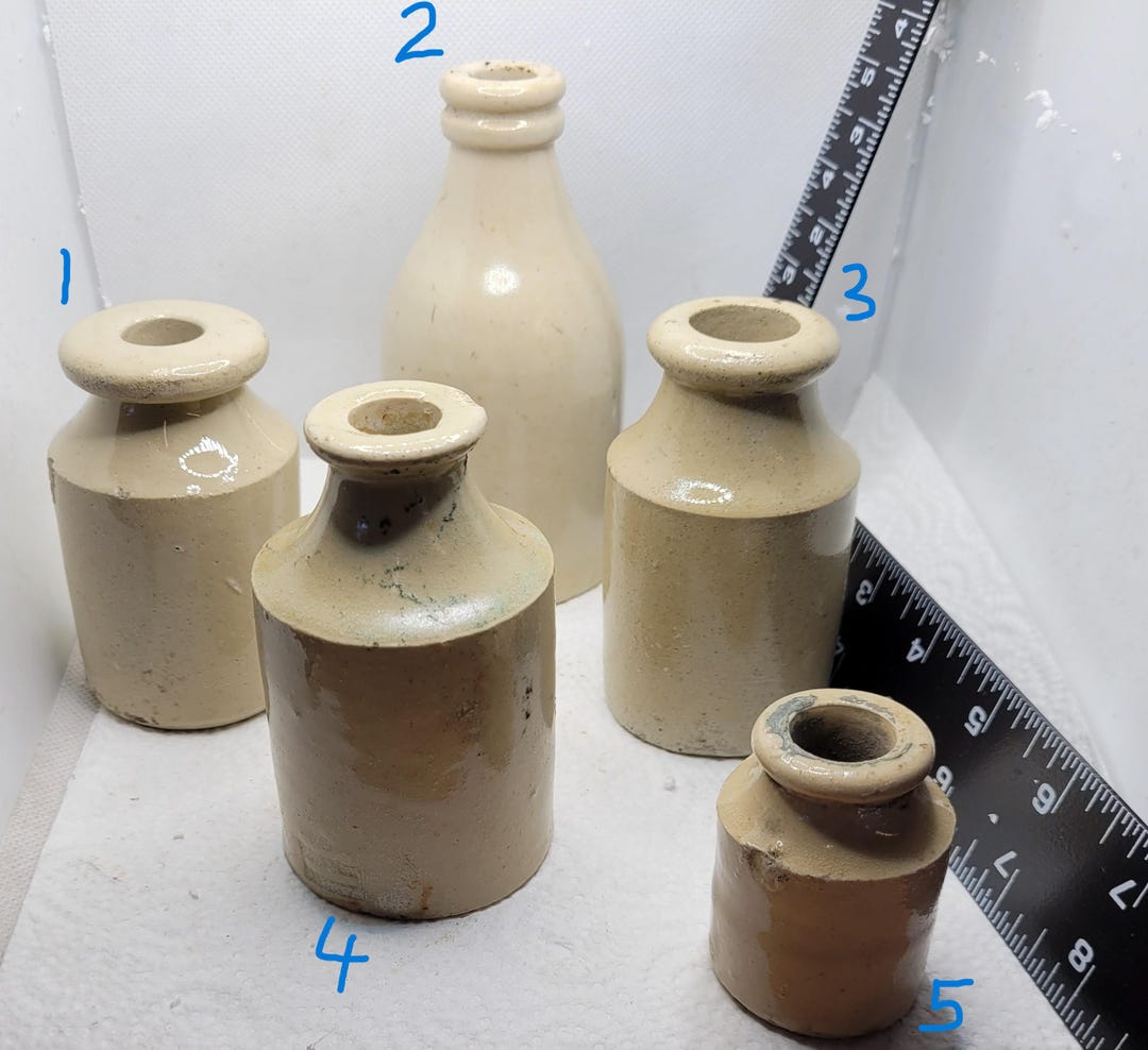 Victorian / Edwardian Mixed Cream / Salt Glaze Stoneware Inks Polish ...