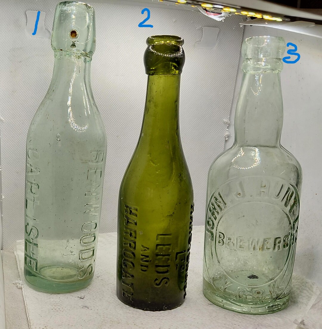 Mixed Group of Victorian/ Edwardian Beer / Soda Bottles York Carlisle ...
