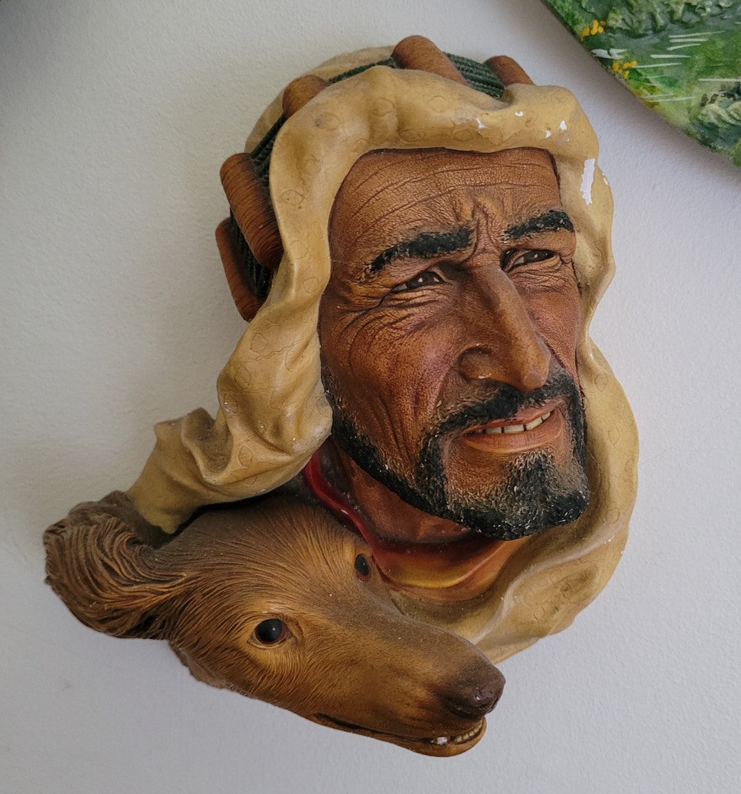 Vintage BOSSONS Chalkware Desert Hunters - Etsy