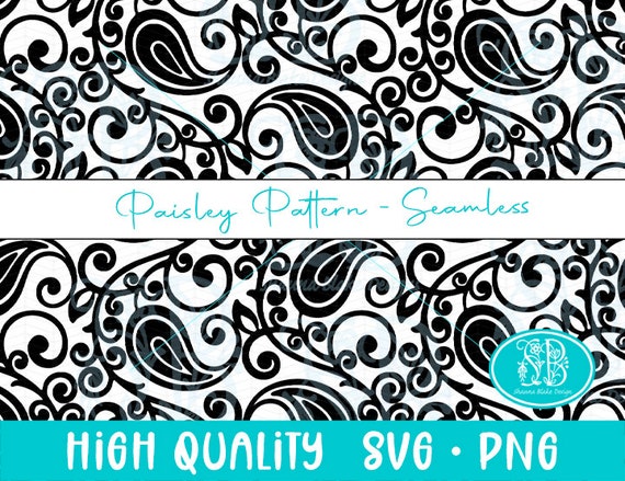 Paisley Svg Png Seamless Paisley Pattern Svg Bandana Paisley - Etsy