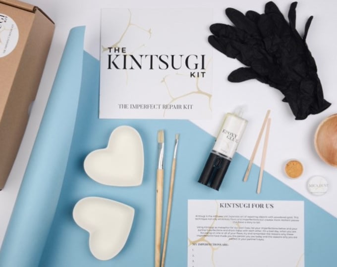 Kintsugi Date Night Box for Two With Reflection Activity Anniversary Gift Wedding Gift Repair ...
