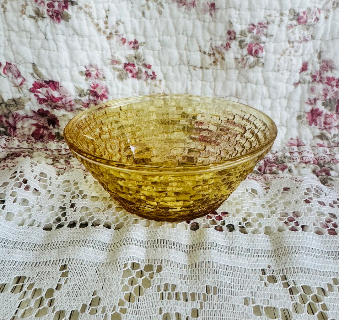 Vintage Anchor Hocking Honey Gold Soreno Small Bowl - Etsy