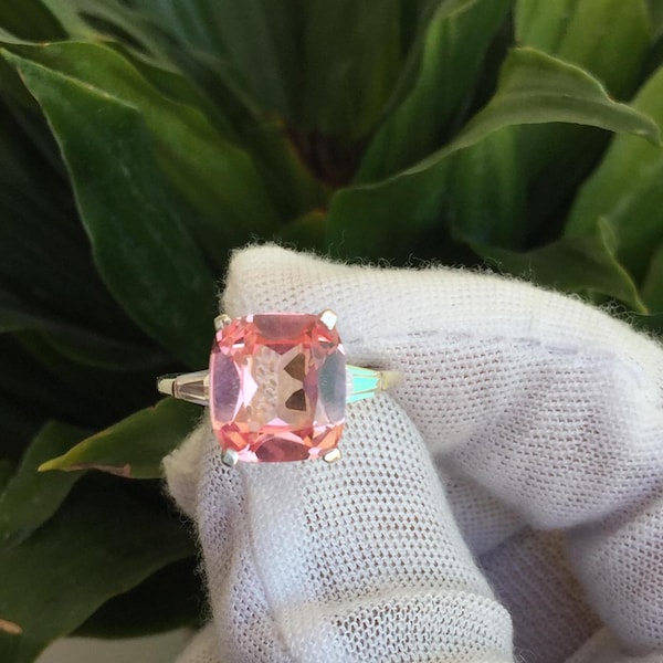 Padparadscha Sapphire Ring - Etsy