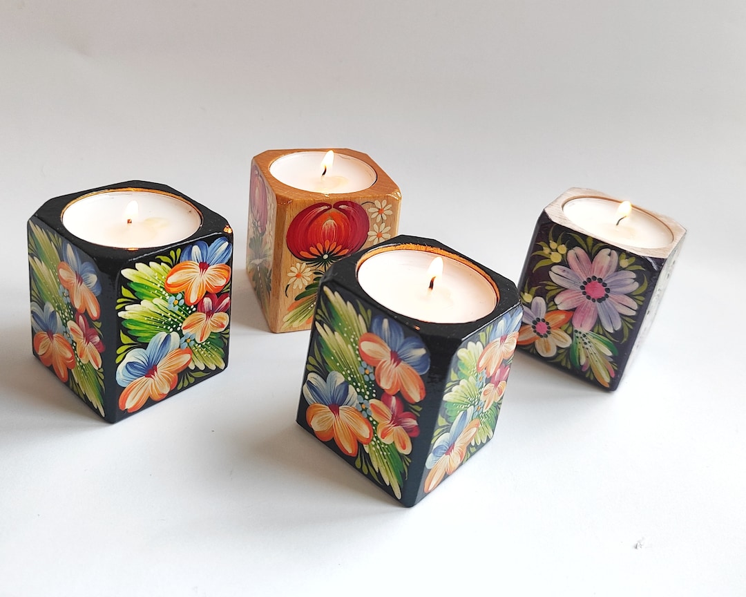 Candlesticks. Decorative Candlesticks Made of Wood. Handmade ...