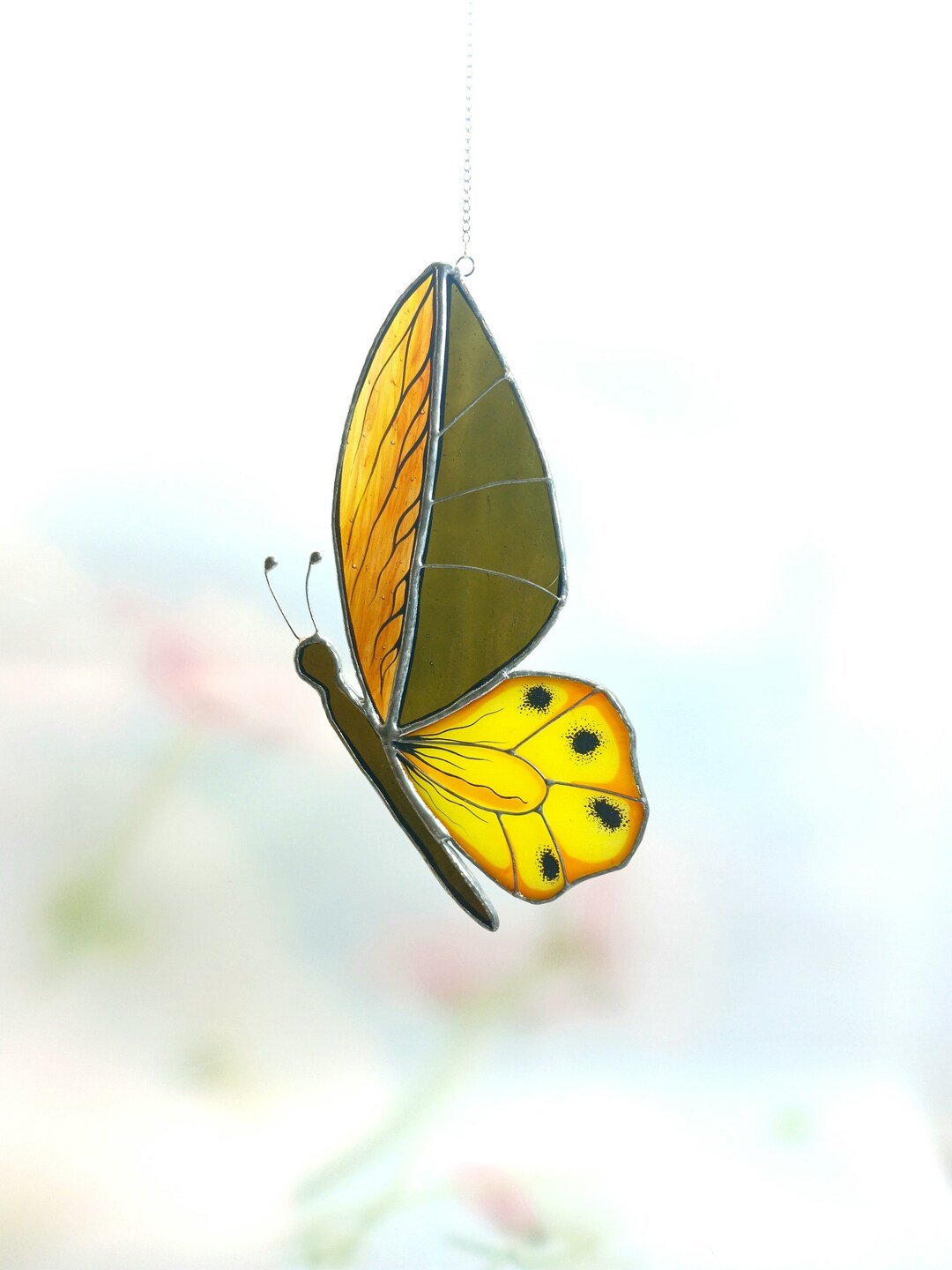 Butterfly Glass Ornament. Stained Glass Window Suncatcher Window ...