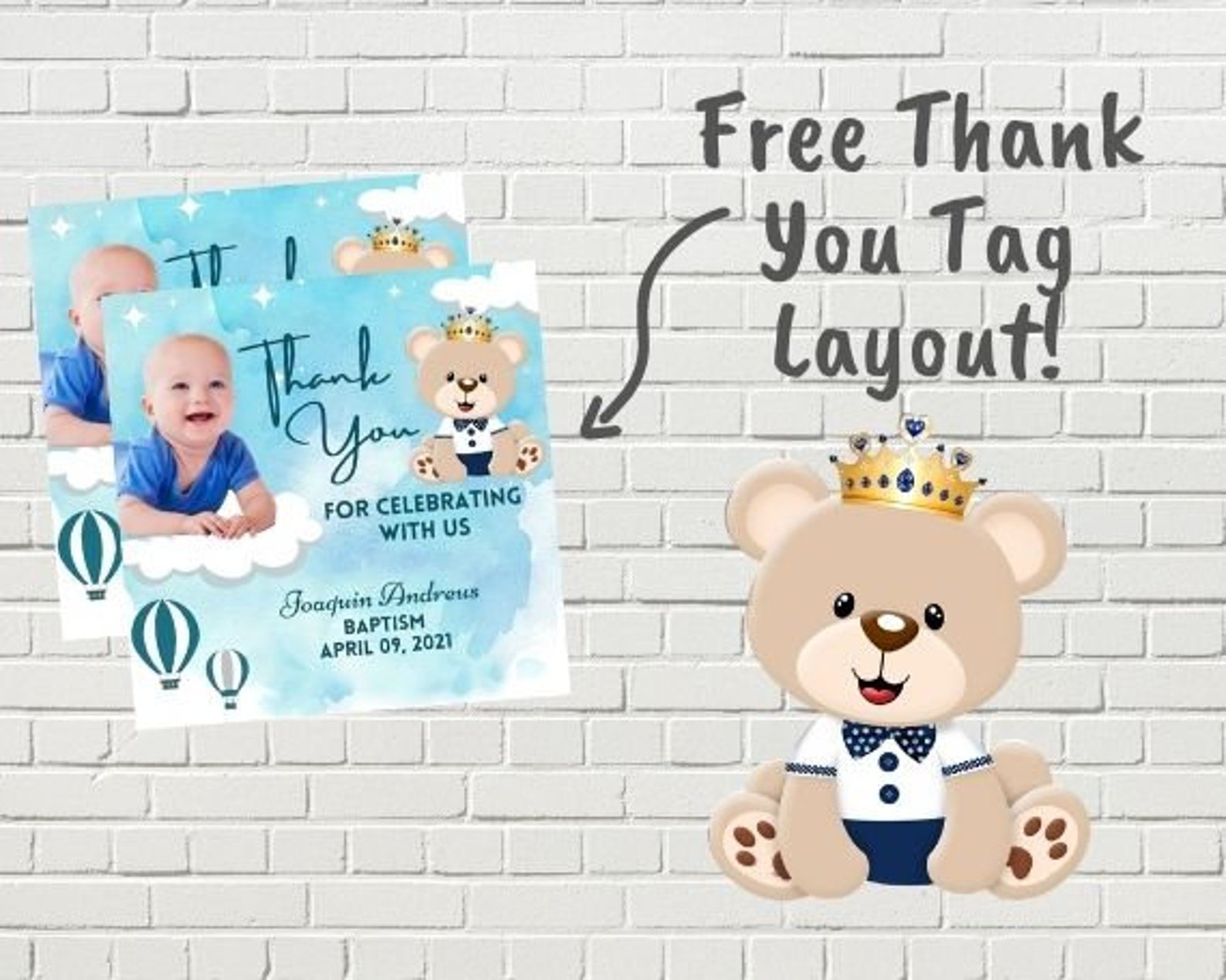 Bear Theme Baptism Video Invitation baptism Invitation Animated ...