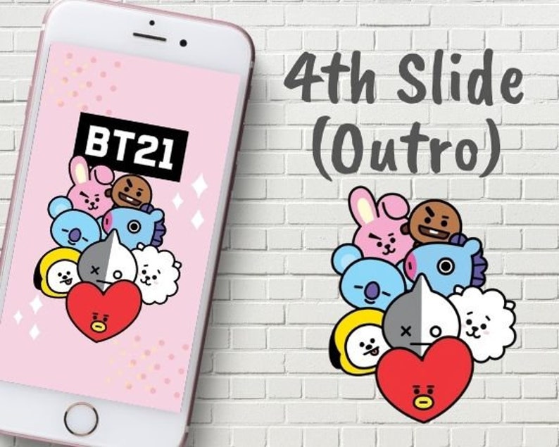 BT21 Theme Birthday Video Invitation Bts Butter BTS Birthday - Etsy