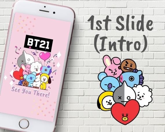 BT21 Theme Birthday Video Invitation Bts Butter BTS Birthday - Etsy