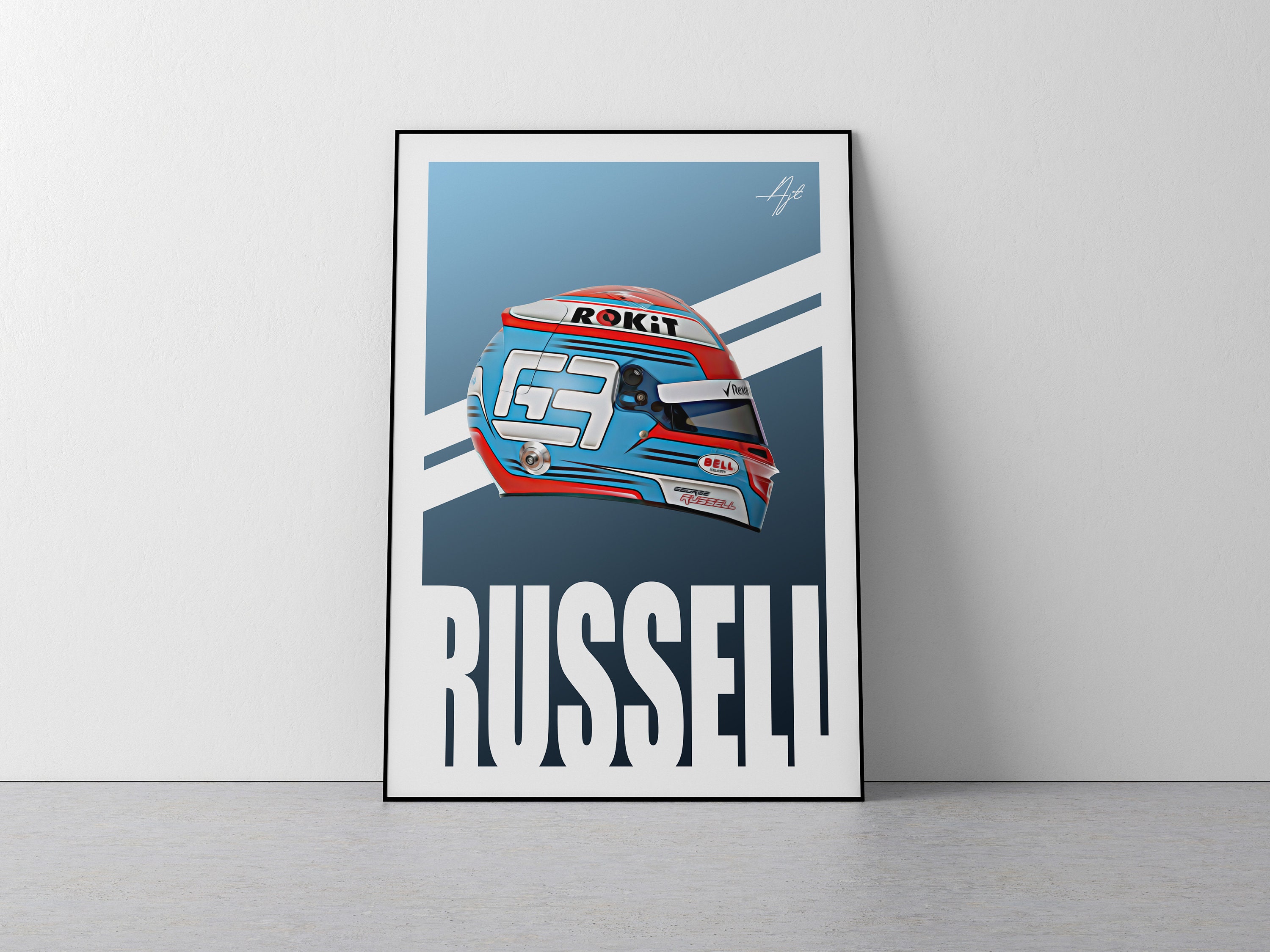 George Russell Helmet Wall Art/poster/print - Etsy