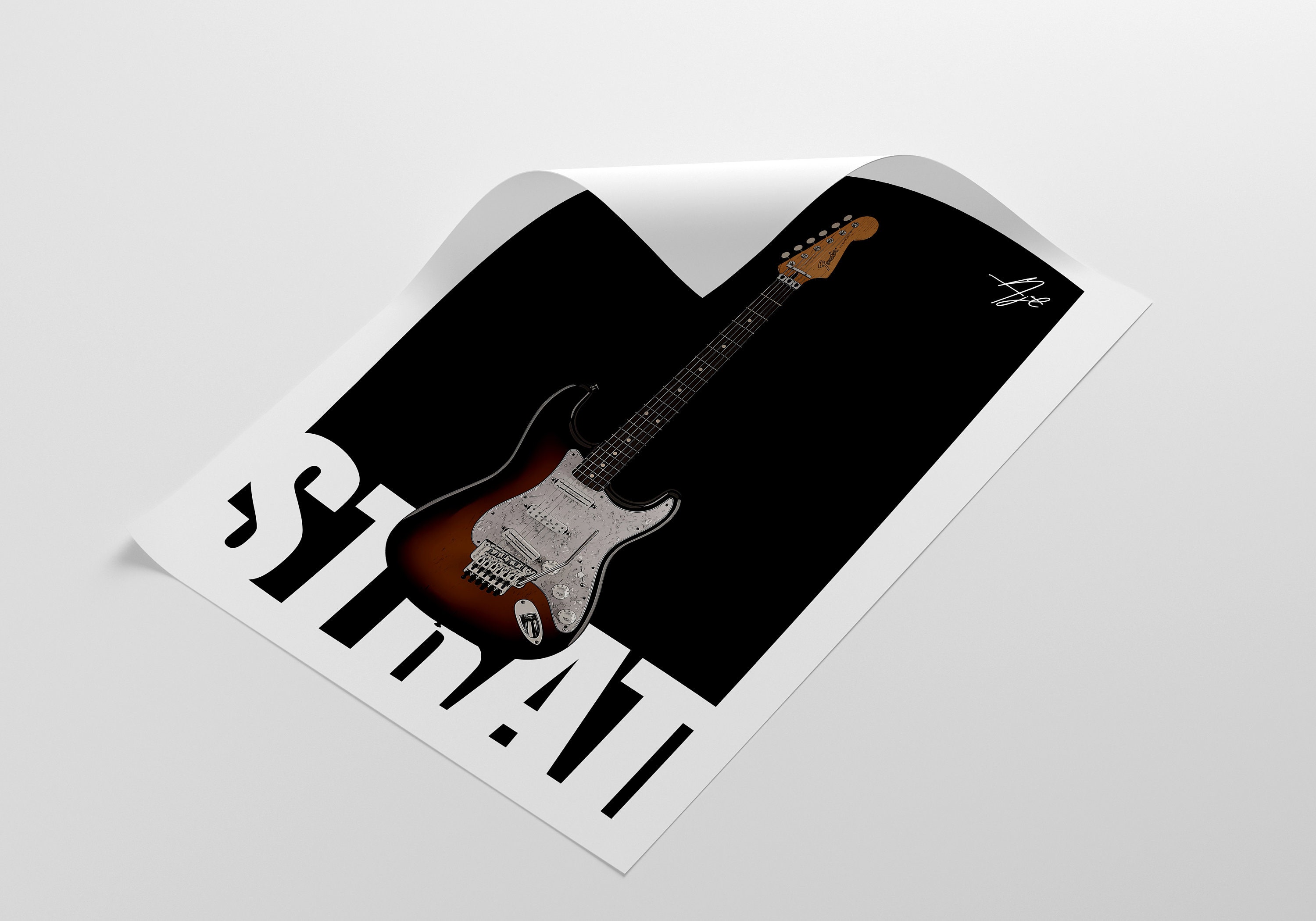 Fender Stratocaster Guitar Wall Art/poster/print - Etsy
