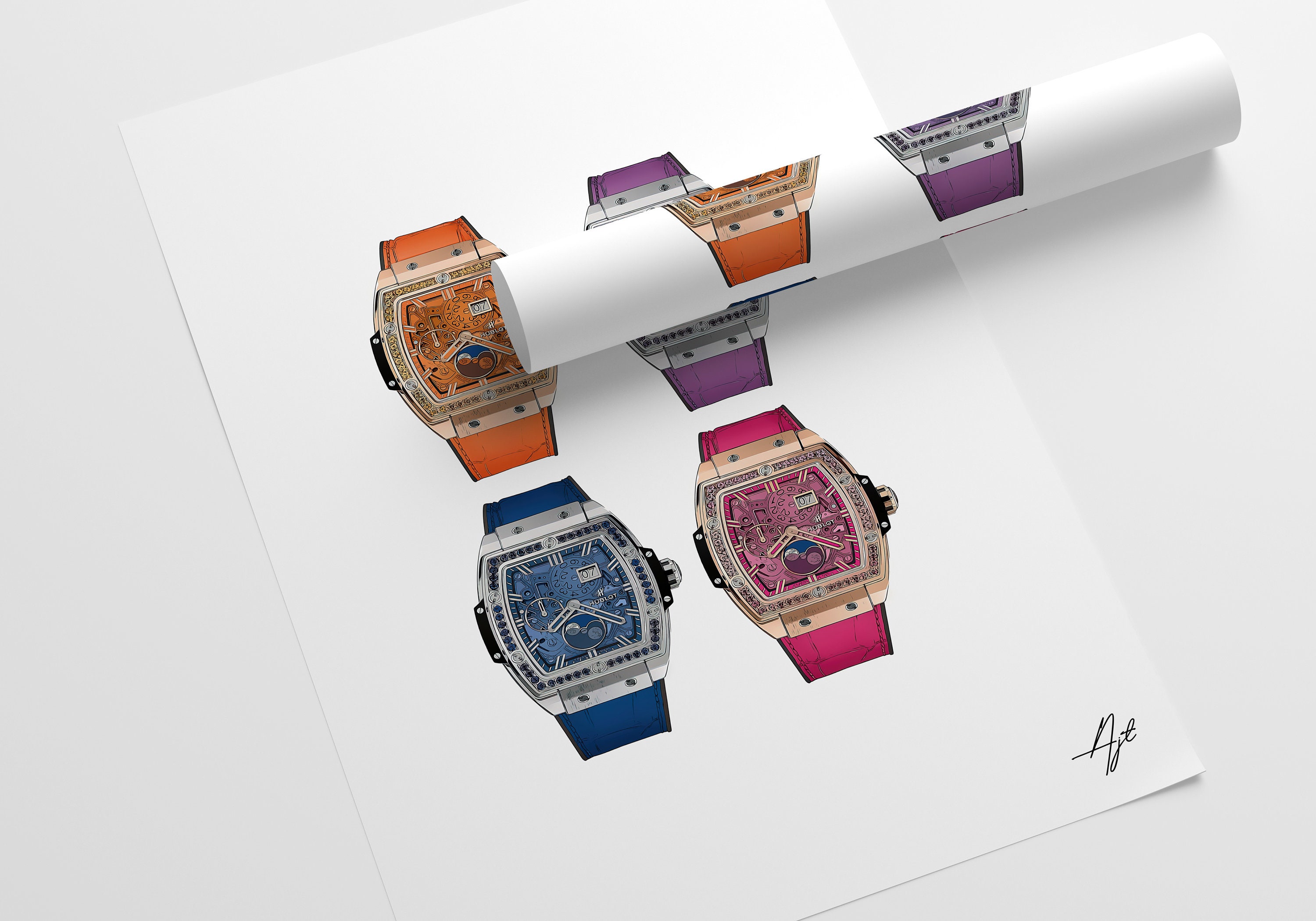 Hublot Spirit of Big Bang Moon Phase Watch Wall Art/poster/print - Etsy