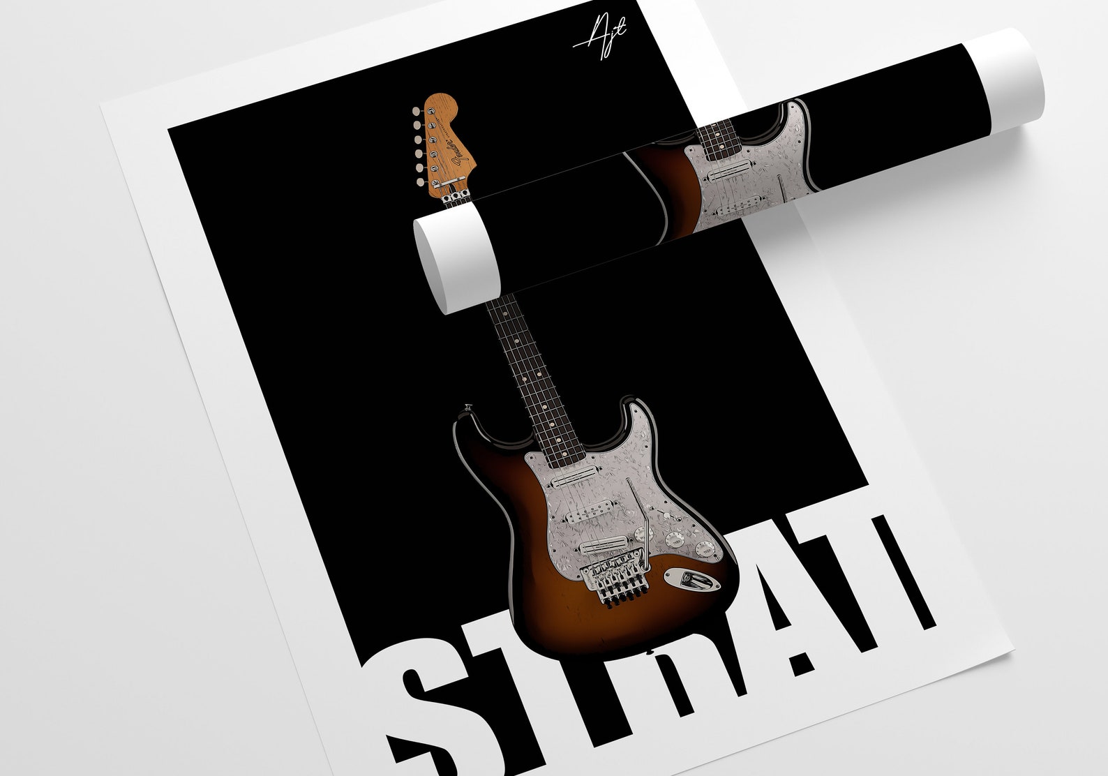 Fender Stratocaster Guitar Wall Art/poster/print - Etsy