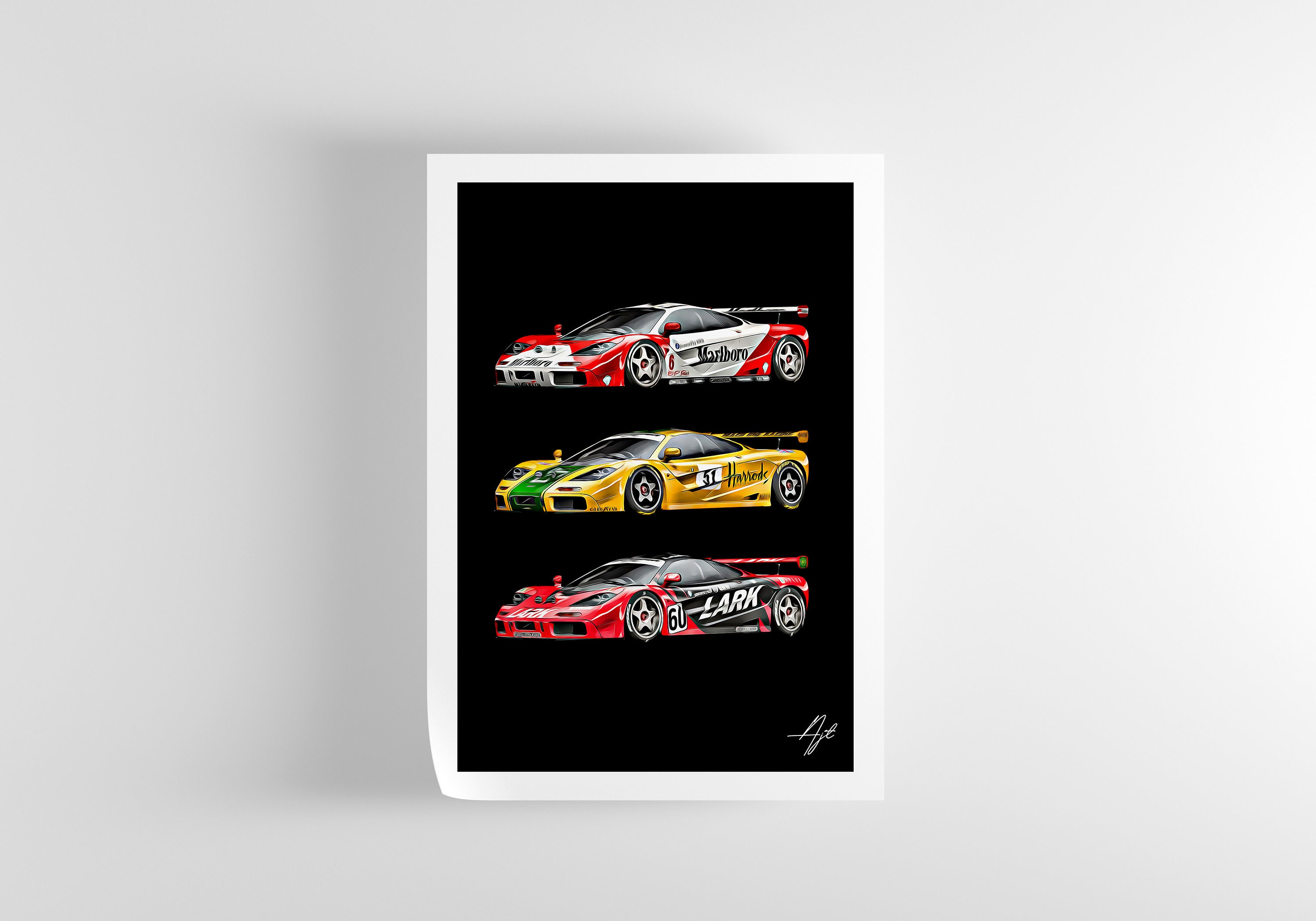 Mclaren F1 GTR Le Mans Wall Art/poster/print - Etsy