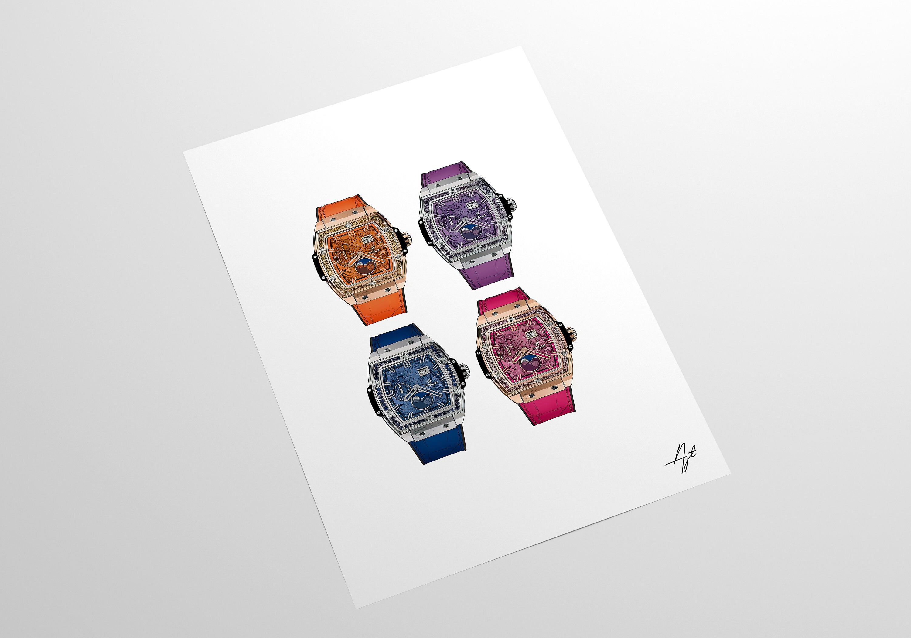 Hublot Spirit of Big Bang Moon Phase Watch Wall Art/poster/print - Etsy