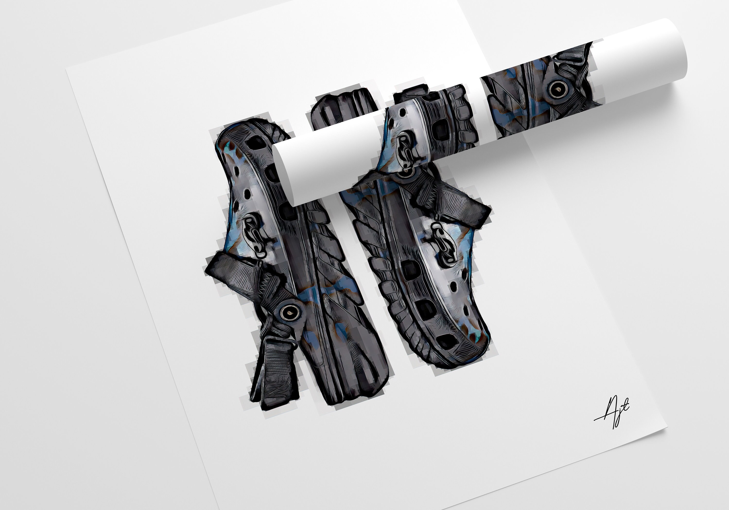 Post Malone Crocs Wall Art/poster/print - Etsy UK