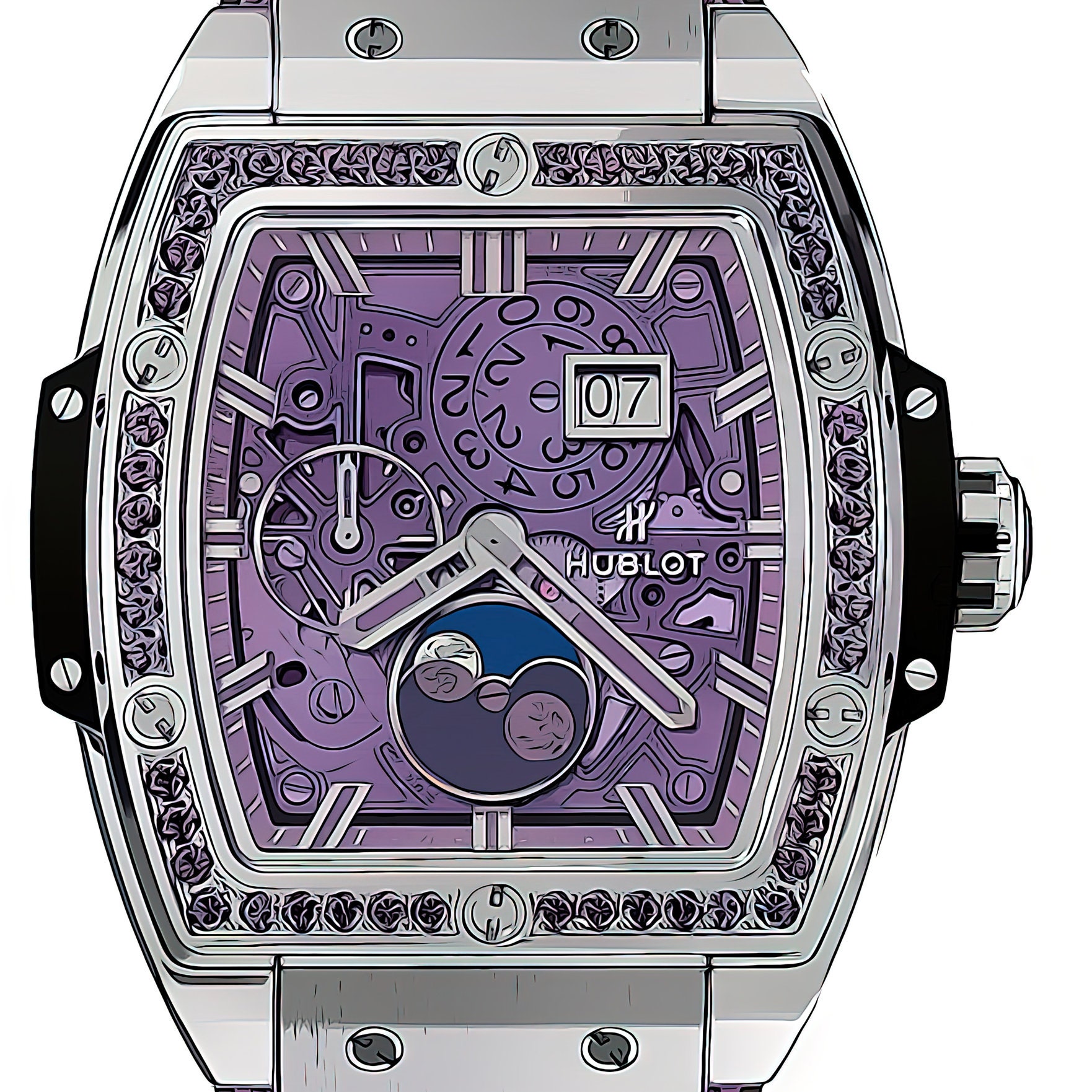 Hublot Spirit of Big Bang Moon Phase Watch Wall Art/poster/print - Etsy