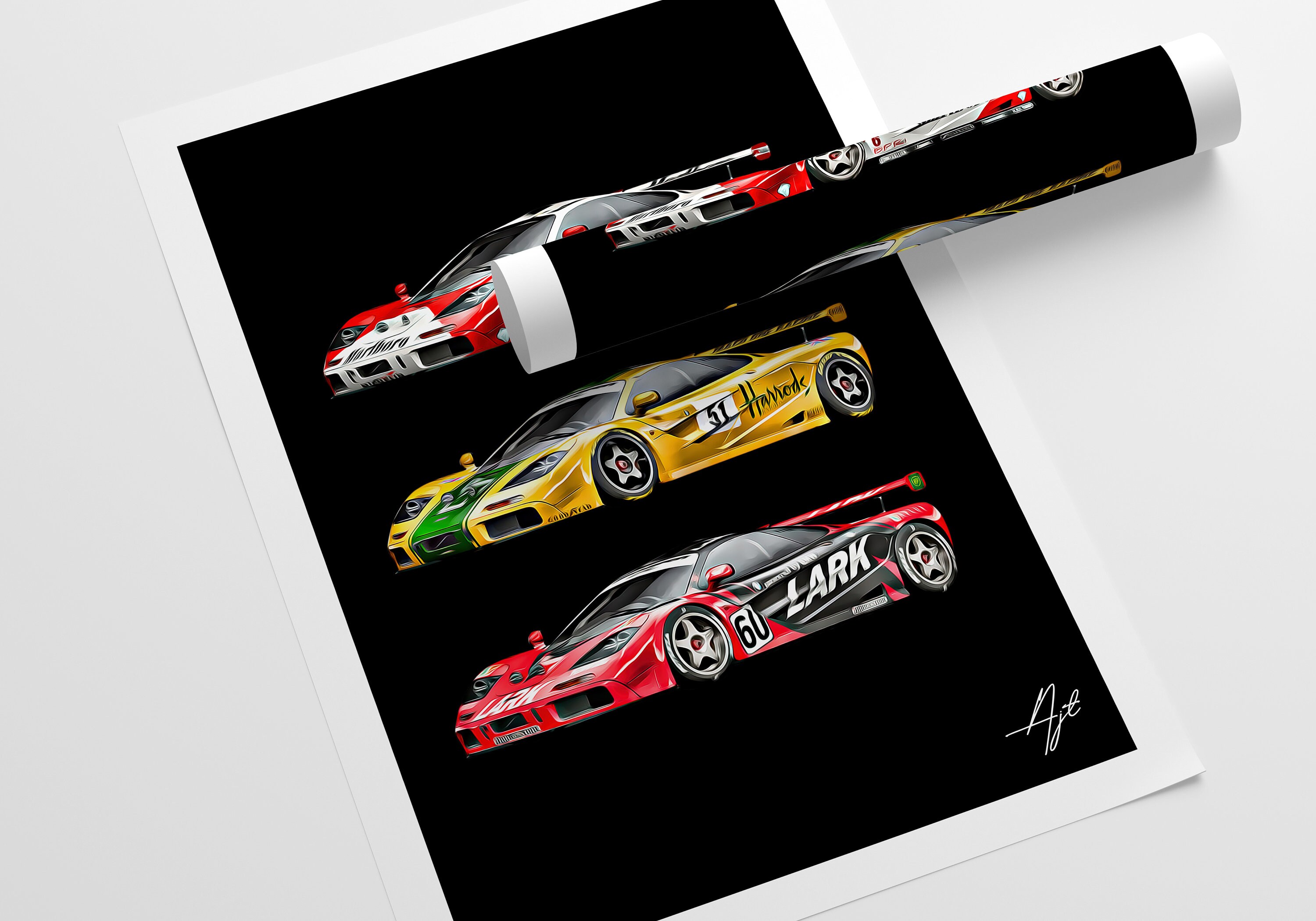 Mclaren F1 GTR Le Mans Wall Art/poster/print - Etsy