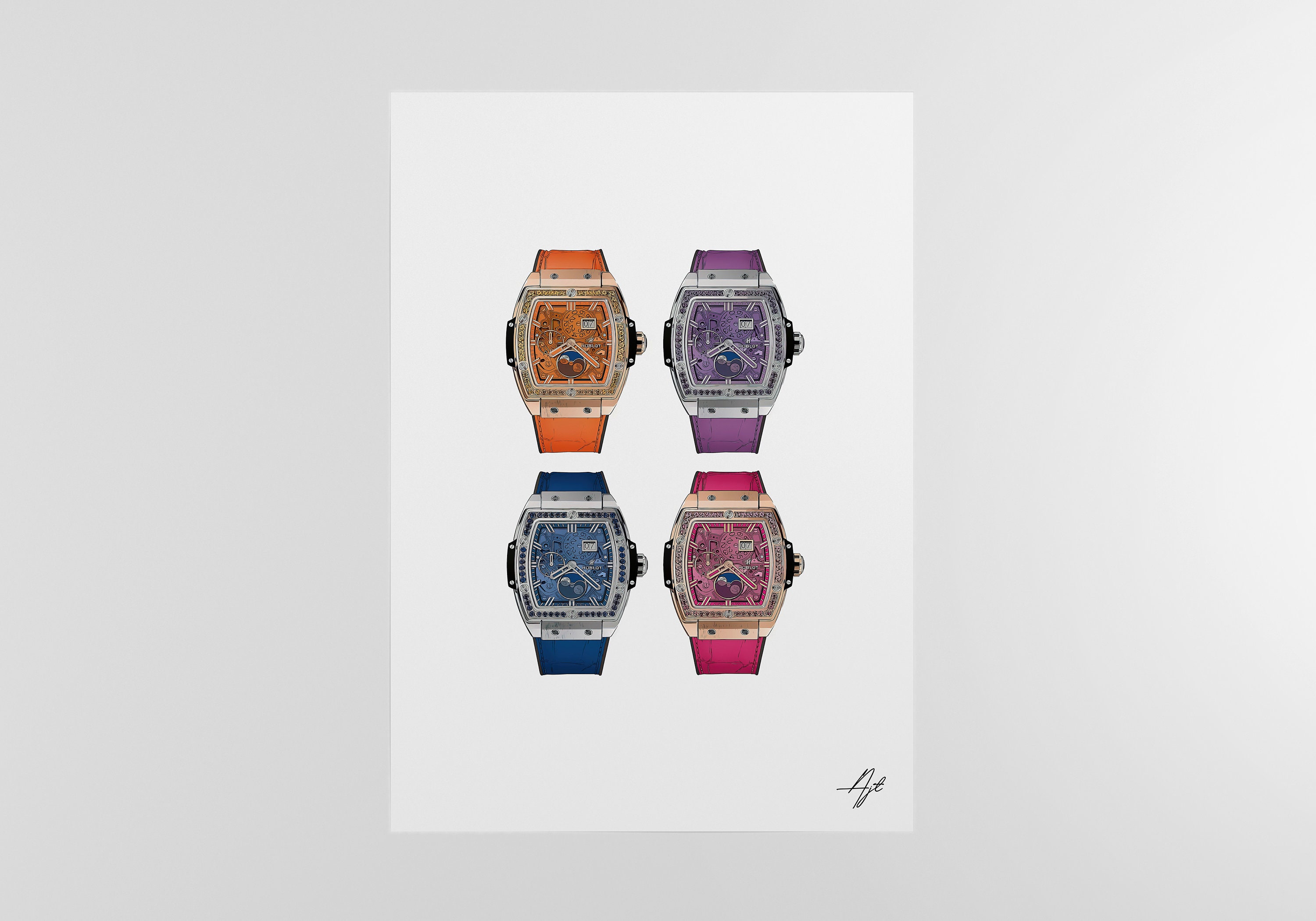 Hublot Spirit of Big Bang Moon Phase Watch Wall Art/poster/print - Etsy