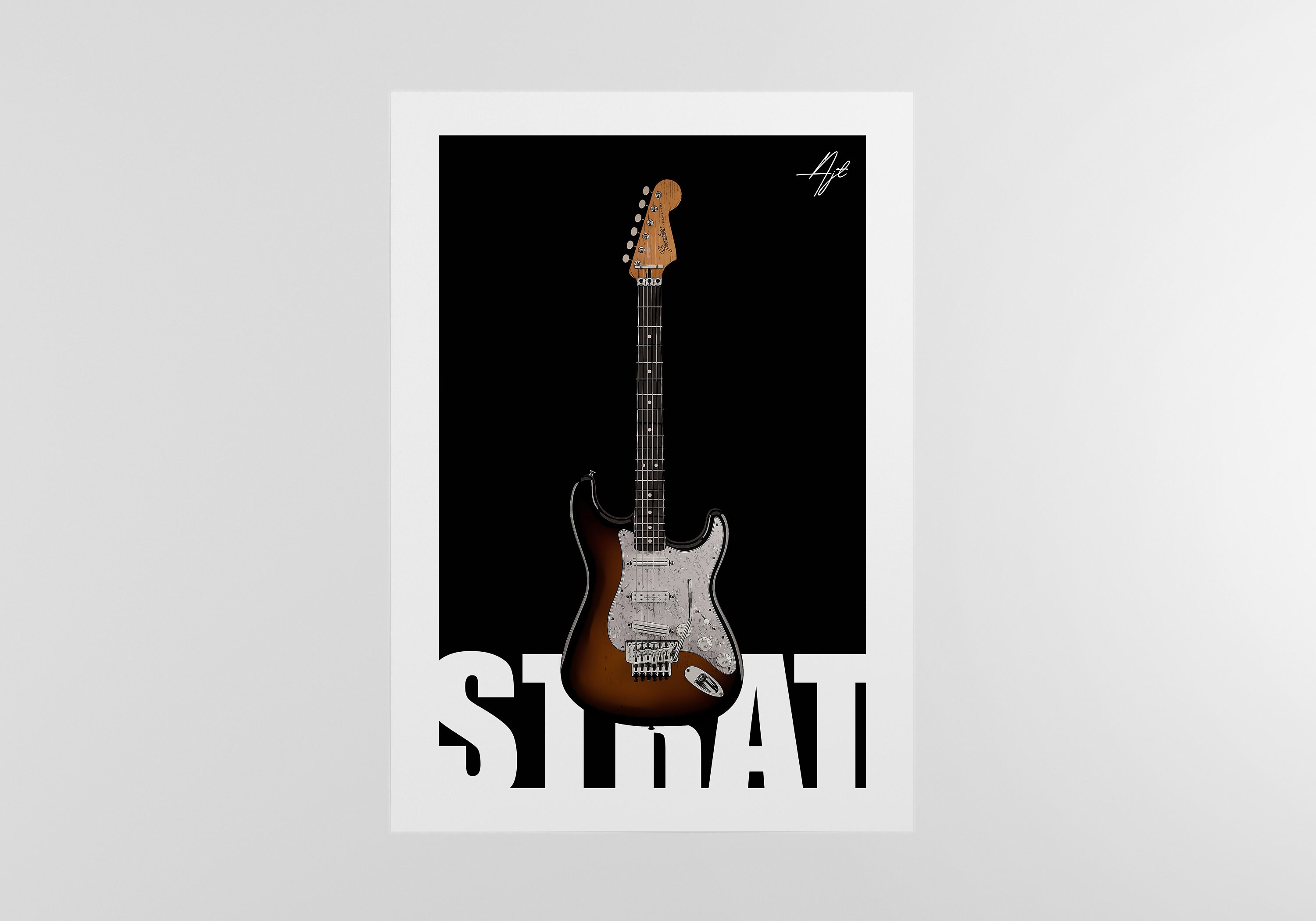 Fender Stratocaster Guitar Wall Art/poster/print - Etsy