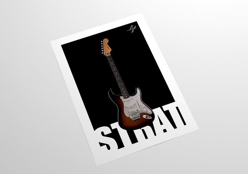 Fender Stratocaster Guitar Wall Art/poster/print - Etsy