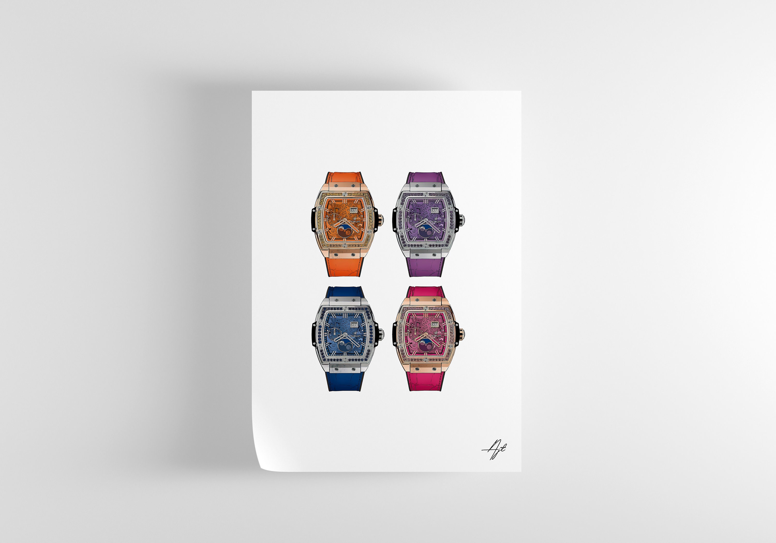 Hublot Spirit of Big Bang Moon Phase Watch Wall Art/poster/print - Etsy
