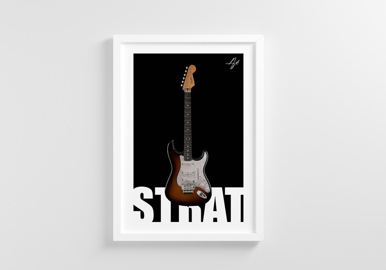 Fender Stratocaster Guitar Wall Art/poster/print - Etsy