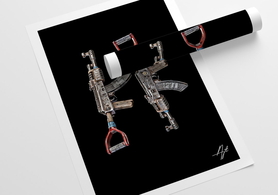 Rust Game AK-47 Wall Art/poster/print - Etsy