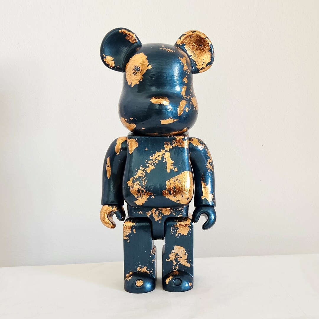 Gold Plated Bearbrick Figure, Art Sculpture Decor, Handmade Figurine ...